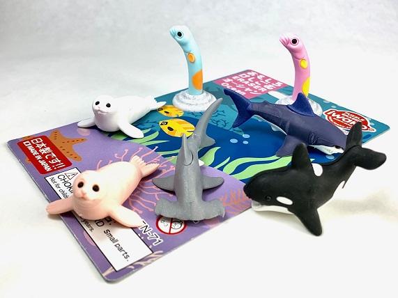 Ocean Animals Eraser Set – Paper Tree - The Origami Store