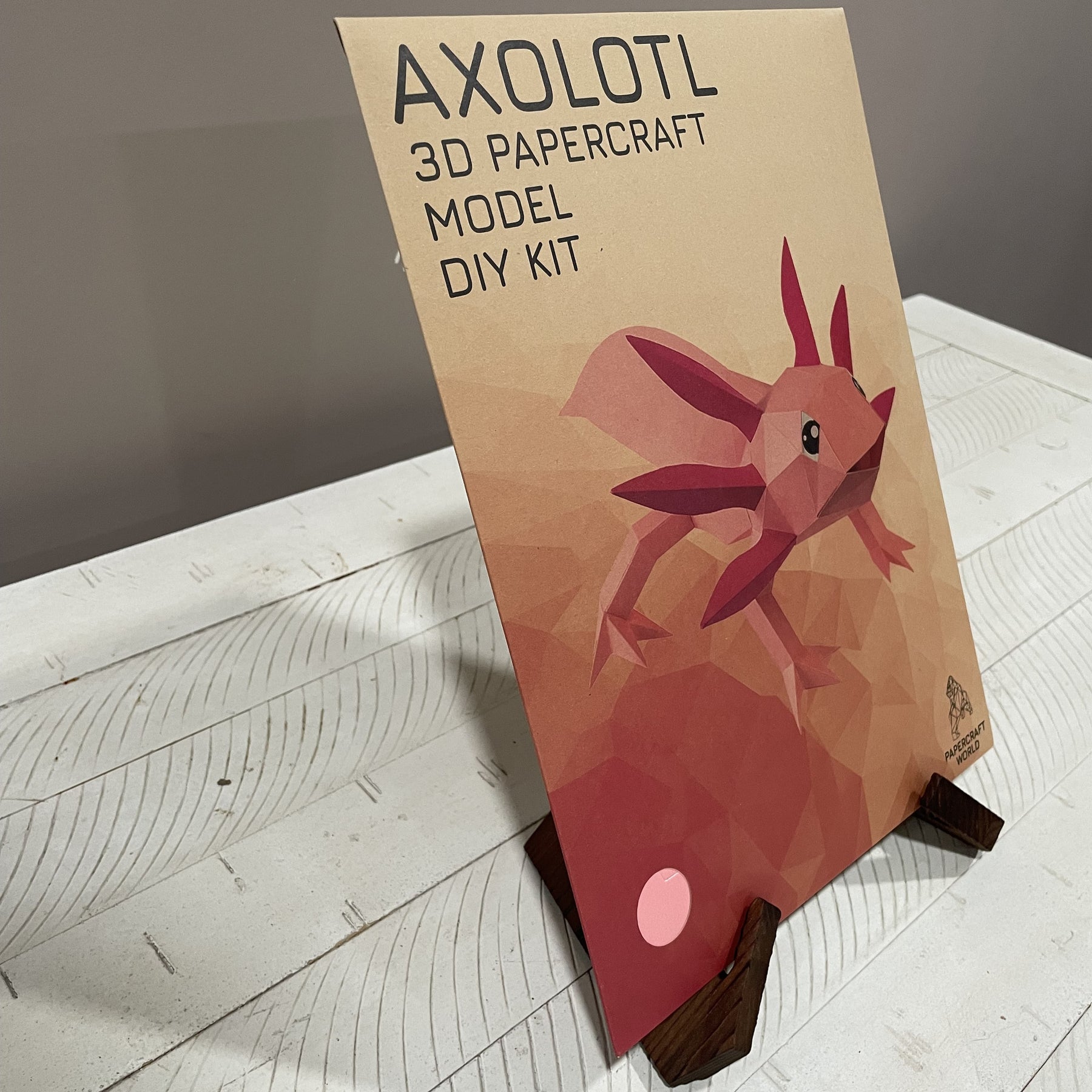 3D Papercraft Lamp Kit - Axolotl – Paper Tree - The Origami Store