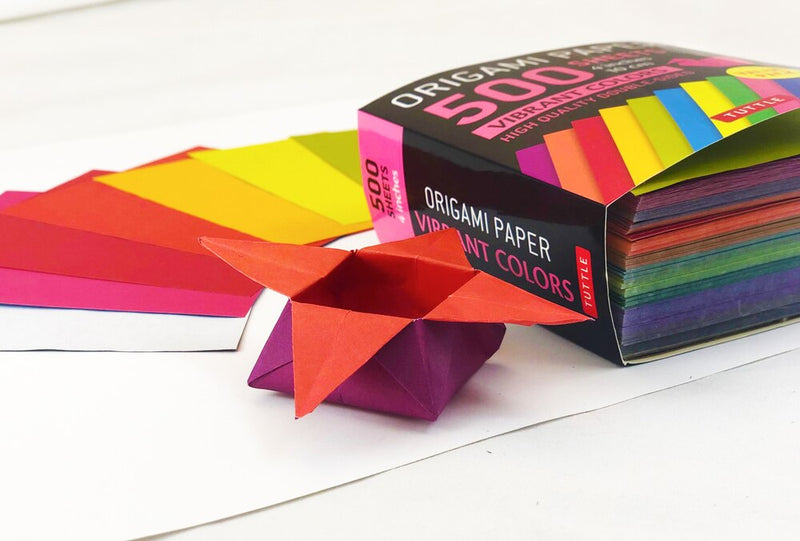 500 Sheets Vibrant Colors Origami Paper – Paper Tree - The Origami Store