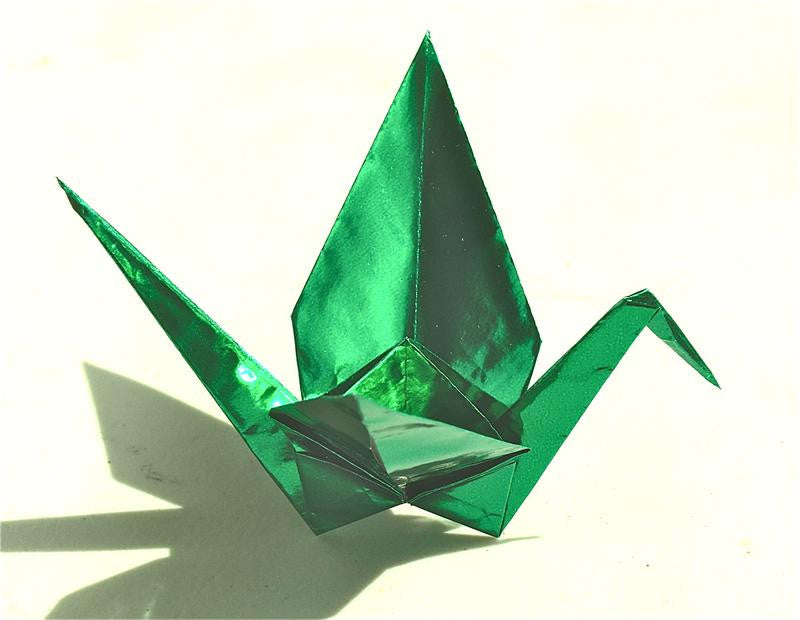 Green Foil Origami Paper – Paper Tree - The Origami Store