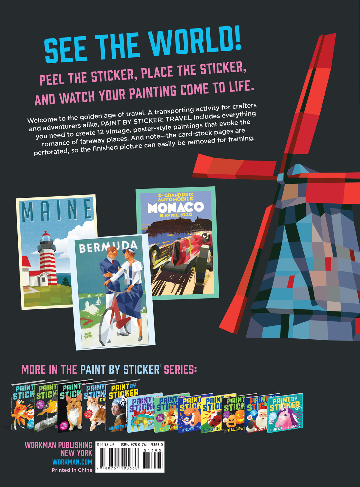 Paint By Sticker - Travel – Paper Tree - The Origami Store